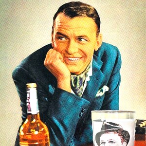 Frank Sinatra Short Drinking/whiskey Glass Original Hand Drawn Artwork ...