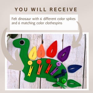 Felt Dinosaur Toy for OT Practice, Occupational Therapy Aid, Handmade ...