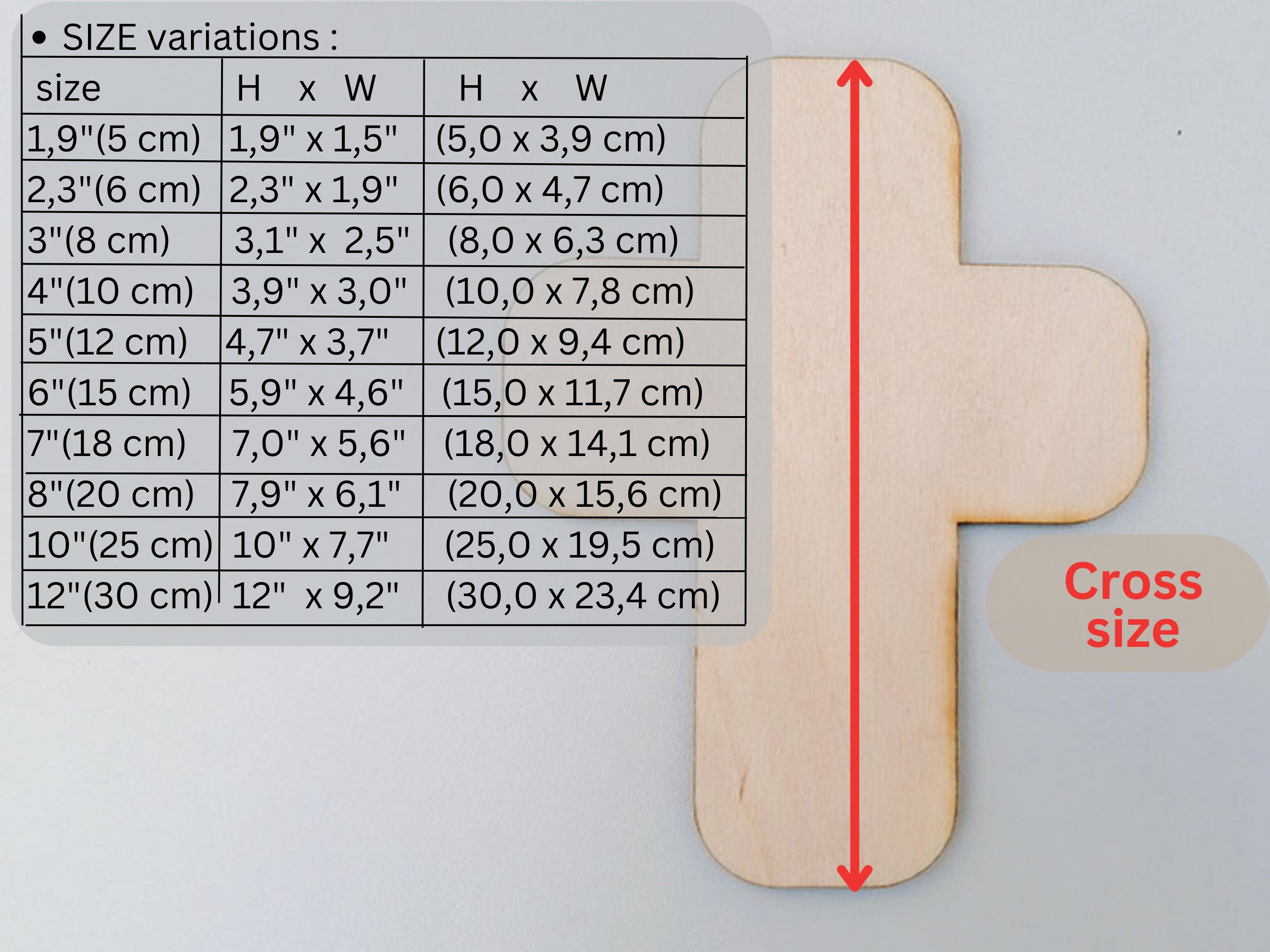 Wooden Cross Plain Christian Cross Craft Shapes Unfinished Blanks for ...