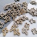 50 Pcs Wooden Crosses Tiny Cross Shape Cutout Laser Cut Small Crosses ...