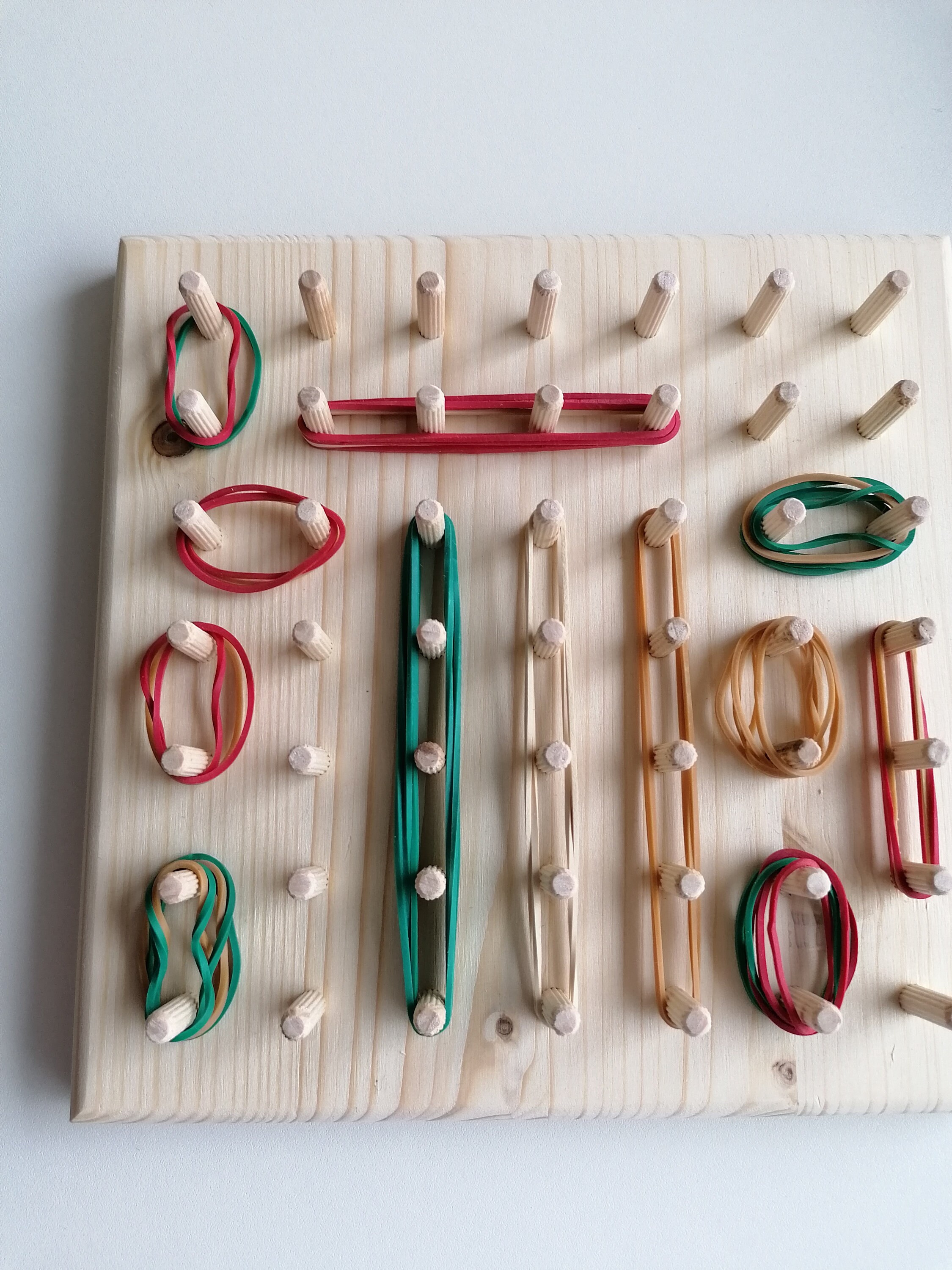 Wooden Montessori Geo Board Toy for Kids or Toddler, Montessori ...