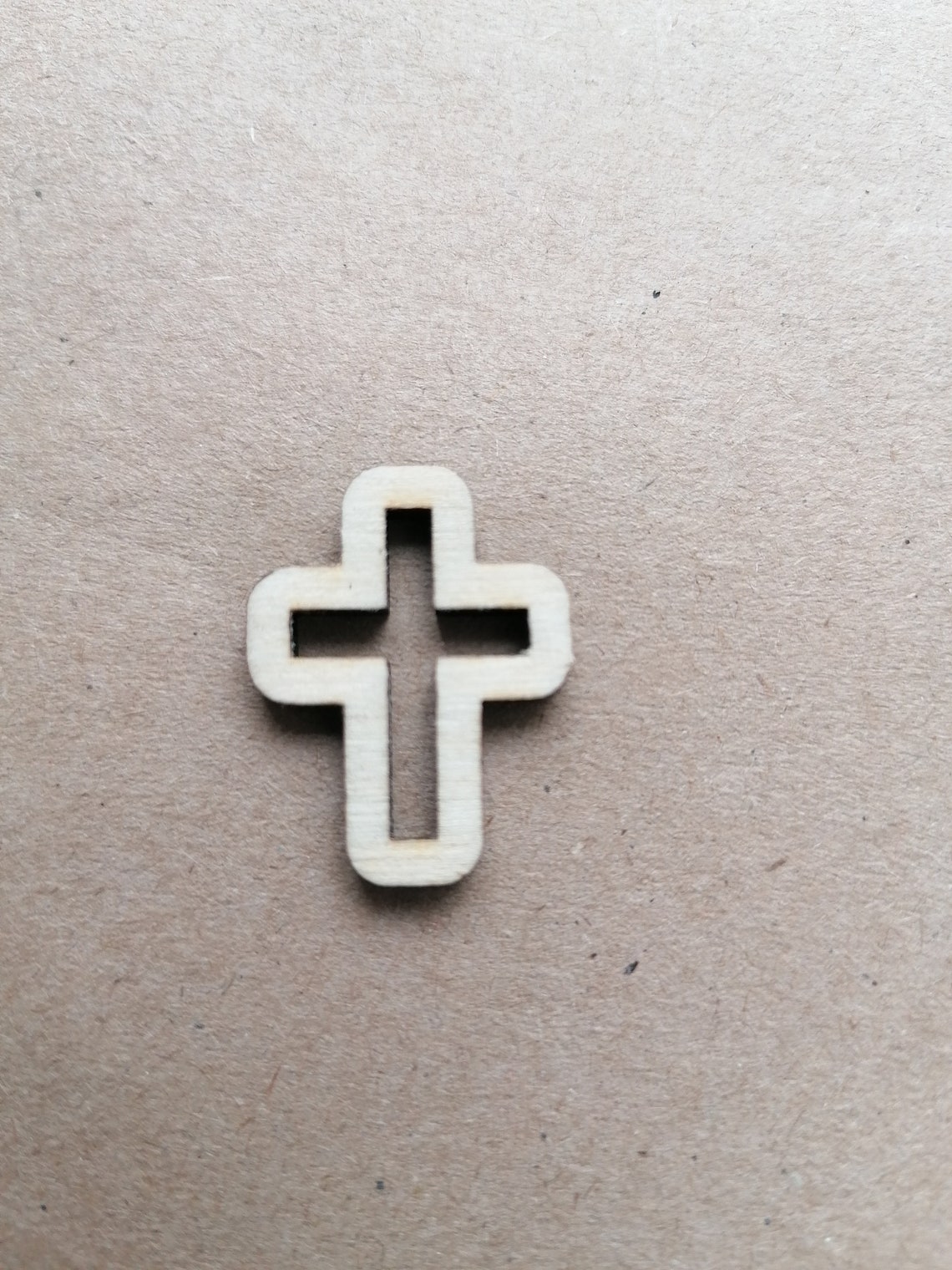 50 Tiny Wooden Crosses Cutouts, Little Hollow Birch Plywood, Blank ...