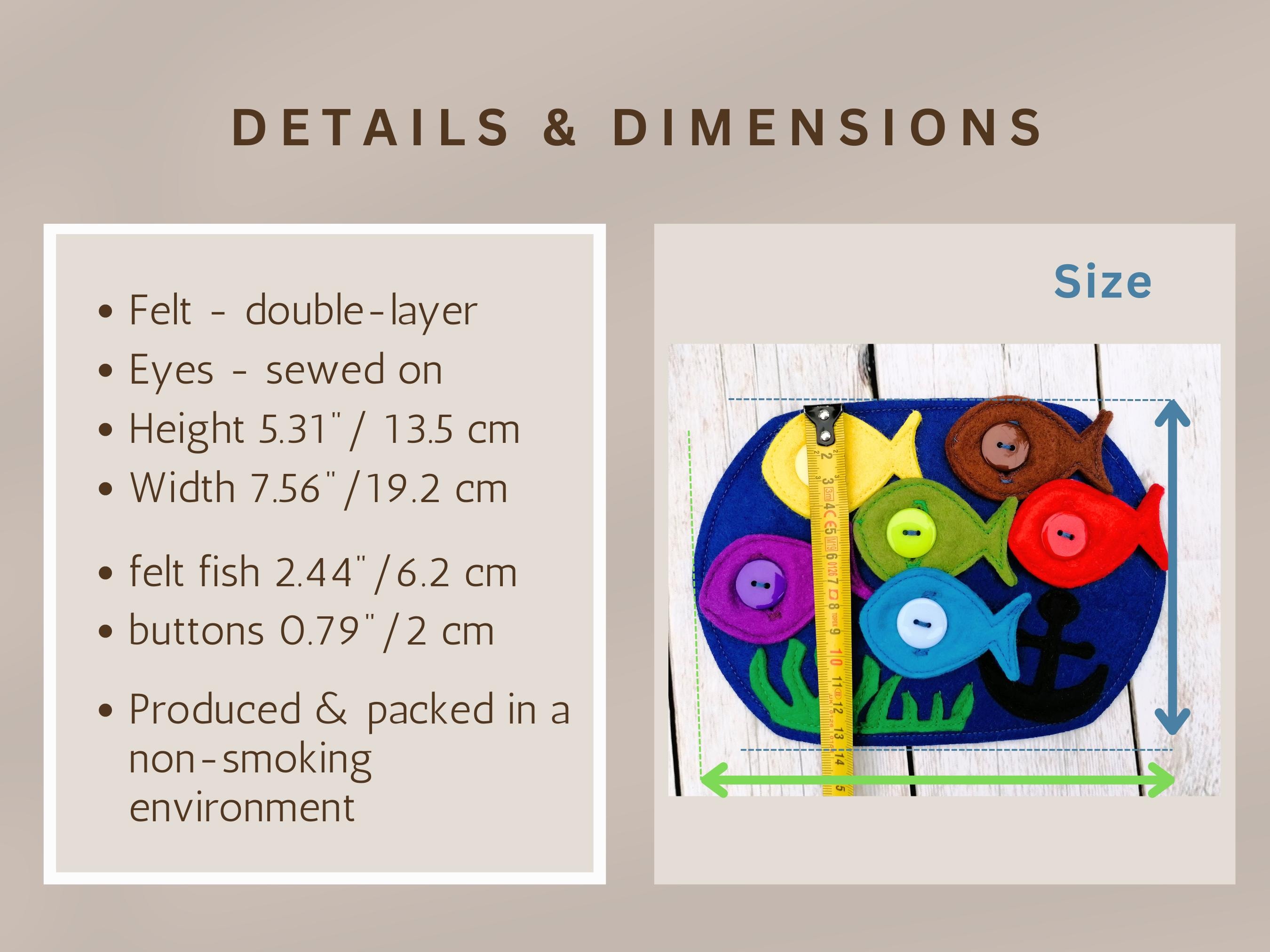 Kids' Montessori Fish Tank Buttonig Toy, Fine Motor Skills, Button ...