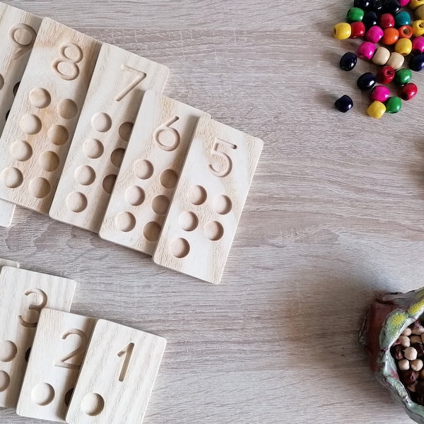 Montessori Learning Number Tracing - Etsy