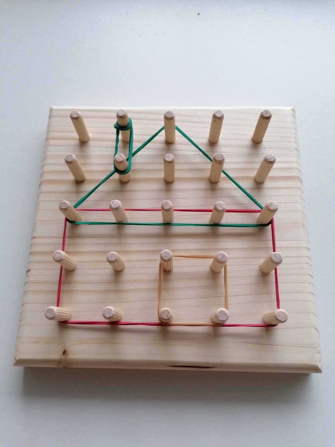Geoboard Montessori Learning Toy for Toddlers Develop Skills - Etsy