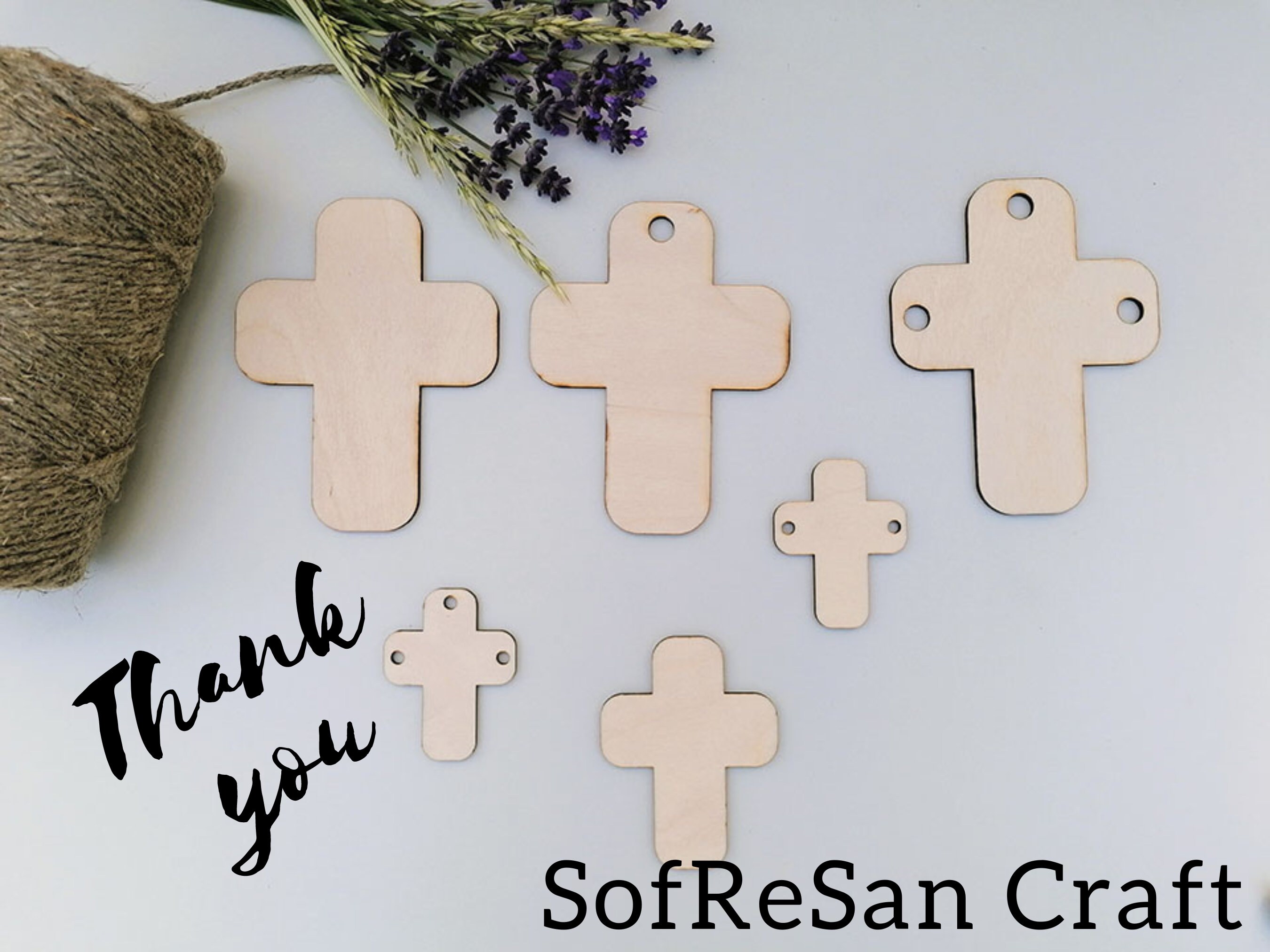 Wooden Cross Plain Christian Cross Craft Shapes Unfinished Blanks for ...