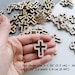 50 Pcs Wooden Crosses Tiny Cross Shape Cutout Laser Cut Small Crosses ...