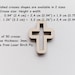 50 Pcs Wooden Crosses Tiny Cross Shape Cutout Laser Cut Small Crosses ...