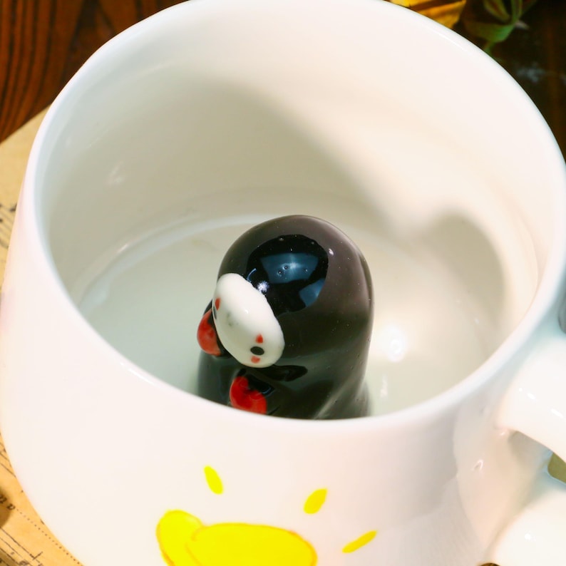 Handcrafted Ceramic Mug With Anime Character Inside – Unique Pottery ...