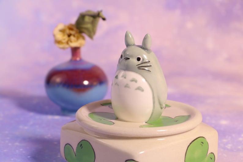 Handmade Anime Pet Urn, Custom Pottery Jewelry Box, Square Ceramic ...