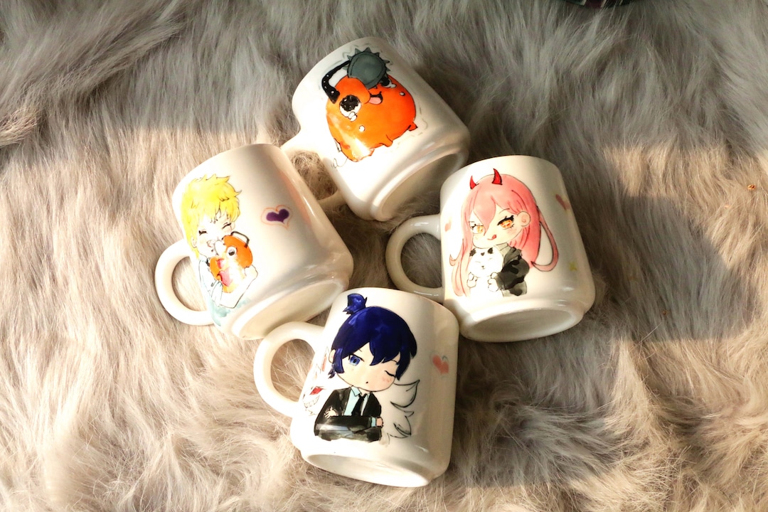 Poochie Mug With Japanese Anime Art, Personalized Anime Pottery Mug for ...