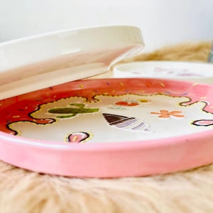 Hand-painted Ceramic Plates - Whimsical Designs - Etsy