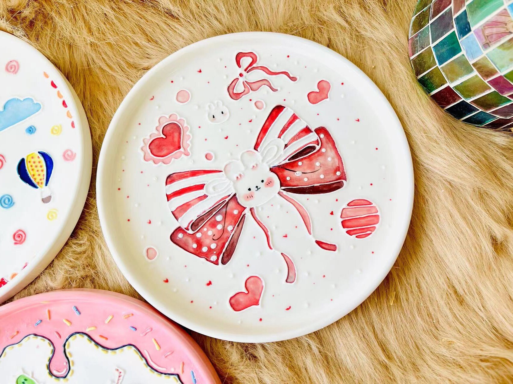 Hand-painted Ceramic Plates - Whimsical Designs - Etsy