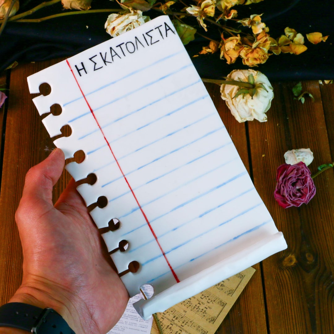 Custom Ceramic Note Magnet | Handmade Dry Erase Fridge Notepad ...