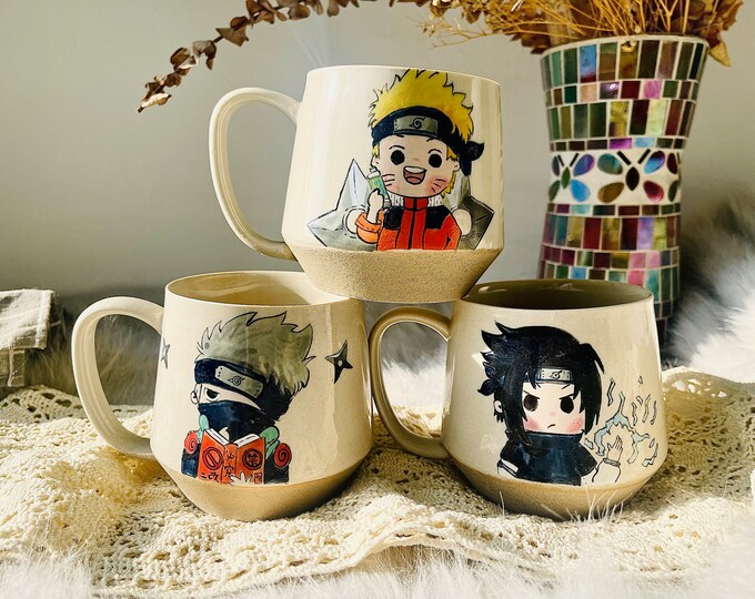Mug, Akatsuki Design Coffee Cup, Anime Inspired Ceramic Tea Mug, Gift ...