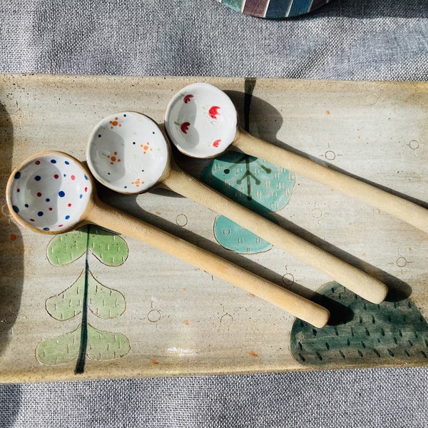 Ceramic Measuring Spoons - Etsy