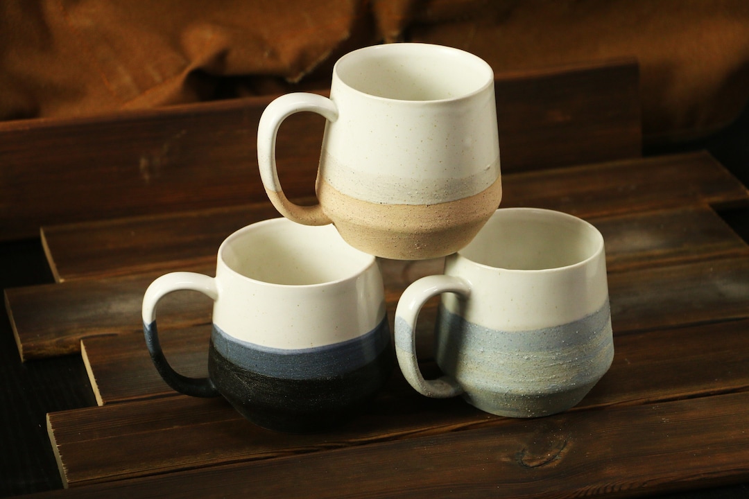 Handmade Ceramic Mugs, Custom Name/logo Personalized, 16 Oz Coffee Mug ...