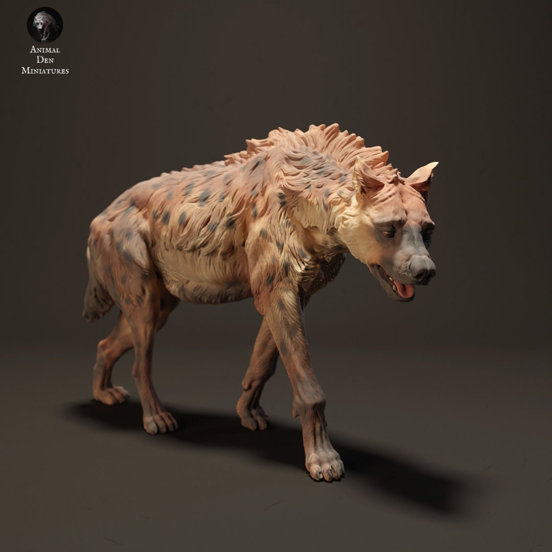 Spotted Hyena 1/24 Scale Realistic Animal Model 3D Printed - Etsy