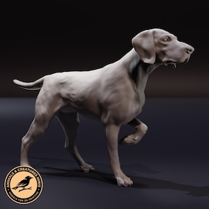 German Shorthaired Pointer Realistic Animal Model 3D Printed Decorative ...