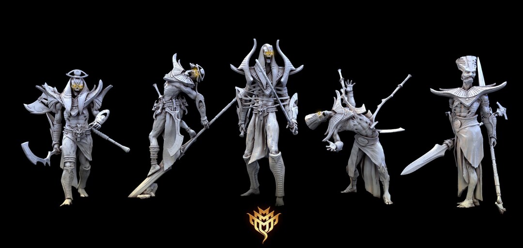 Pharaohs Everlasting Guard (5 Poses) 25mm Base | Miniature for Table ...