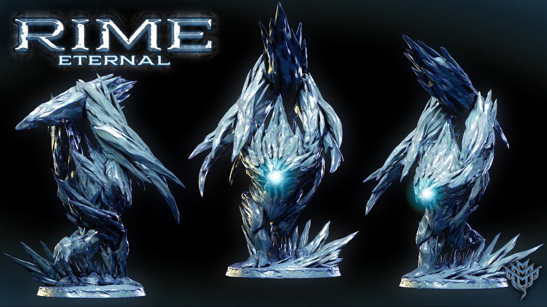 Glacier Behemoth 2 Poses 50mm Base Miniature for Table Top Games Resin ...