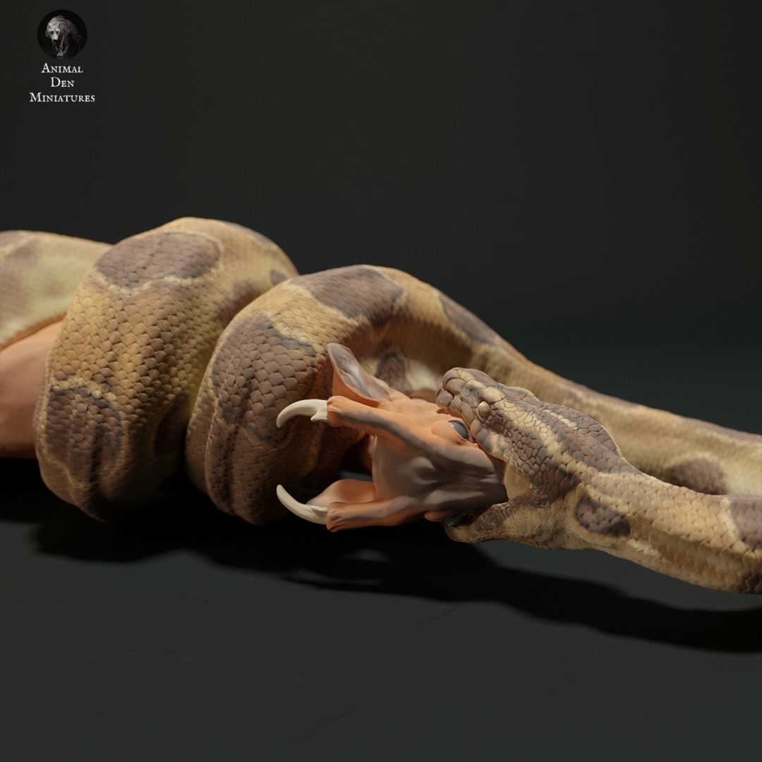 Burmese Python 1/24 Scale Realistic Animal Model 3D Printed - Etsy
