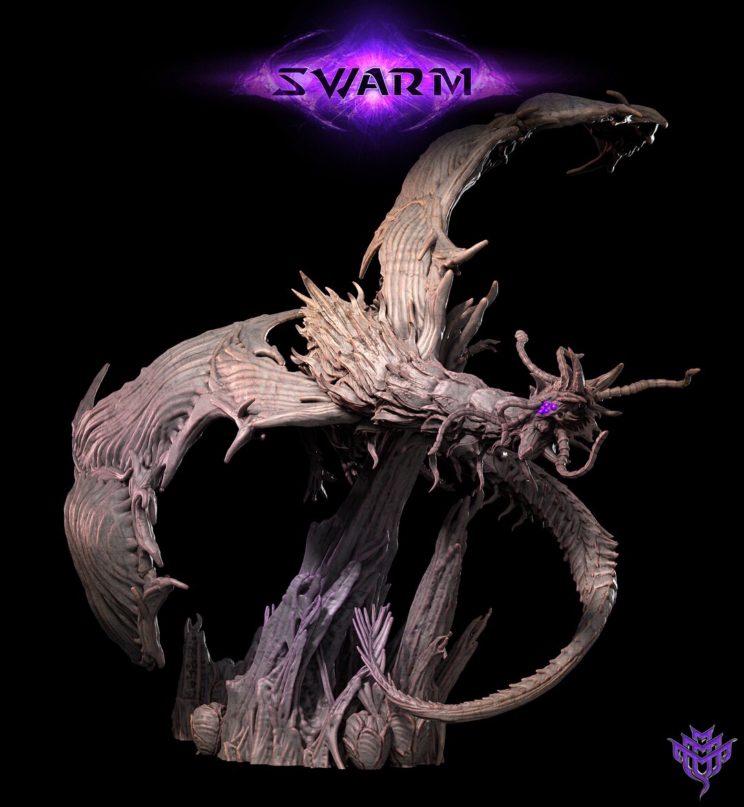 Centipede Dragon (125mm Base) | Miniature for Table Top Games | Resin ...