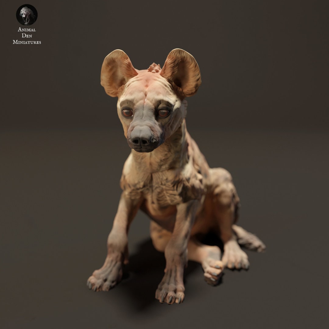 Spotted Hyena 1/24 Scale Realistic Animal Model 3D Printed - Etsy
