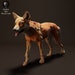 Dingo 1/24 Scale Realistic Animal Model 3D Printed Decorative Display ...