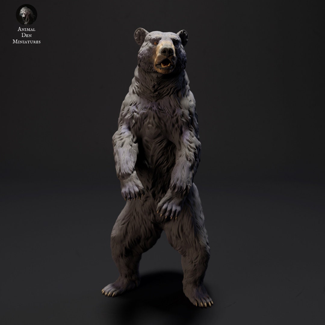 Black Bear Standing 1/24 Scale Realistic Animal Model | Decorative ...