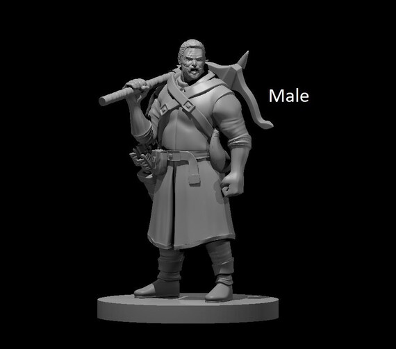 Thug NPC Miniature for Table Top Games : Resin 3D Printed - Etsy