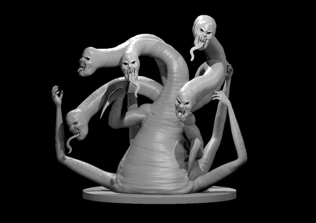The False Hydra Miniature for Table Top Games : Resin 3D Printed Model ...