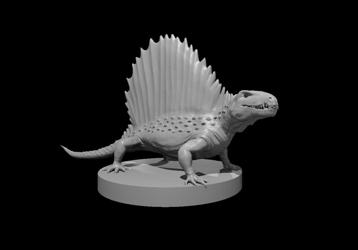 Dimetrodon Miniature for Table Top Games : Resin 3D Printed Model - Etsy