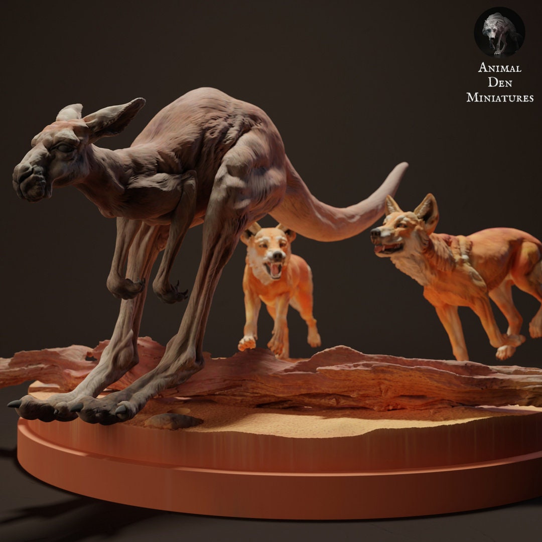 Dingo 1/24 Scale Realistic Animal Model 3D Printed Decorative Display ...
