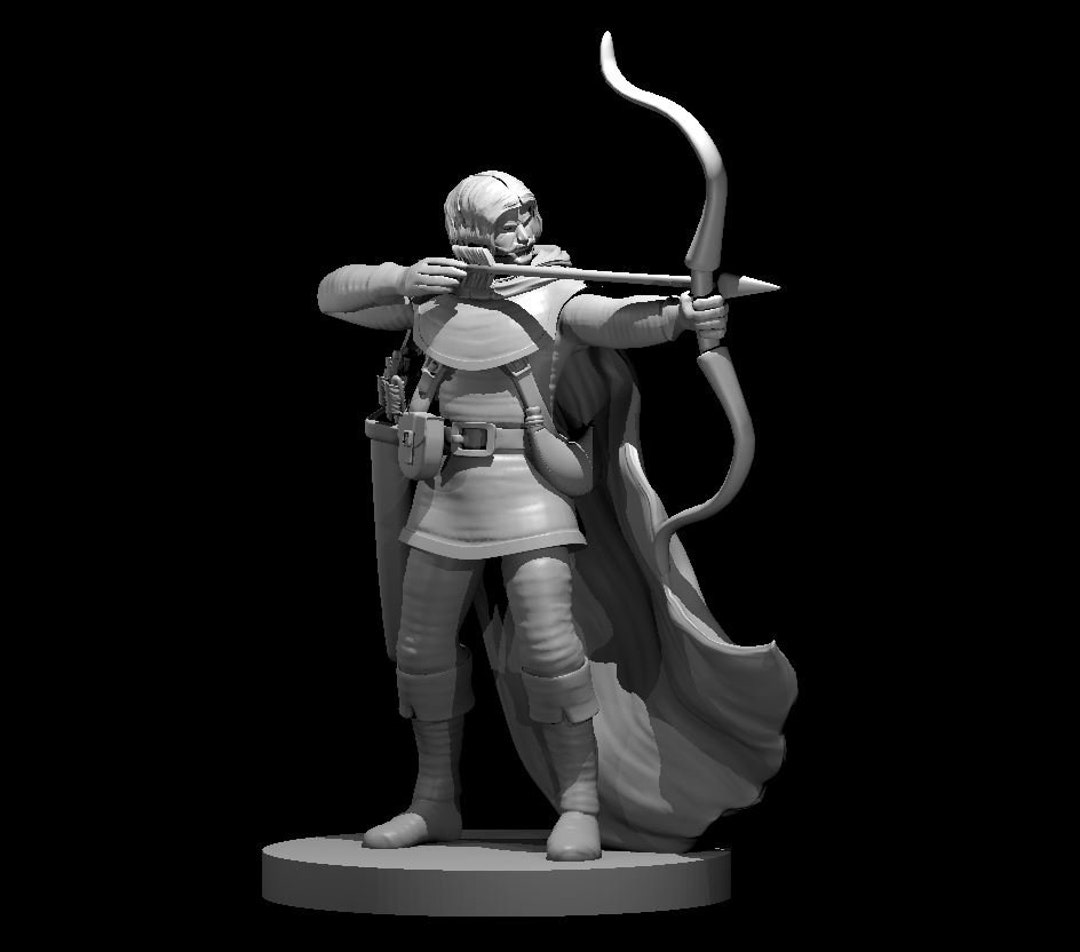 Human Male Ranger Miniature for Table Top Games : Resin 3D Printed ...