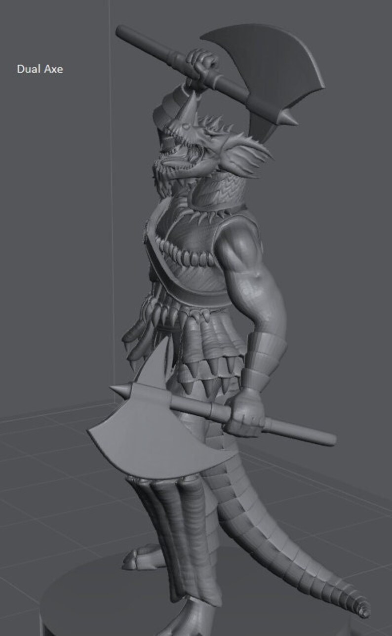 Dragonborn Barbarian Miniature for Table Top Games : Resin 3D - Etsy