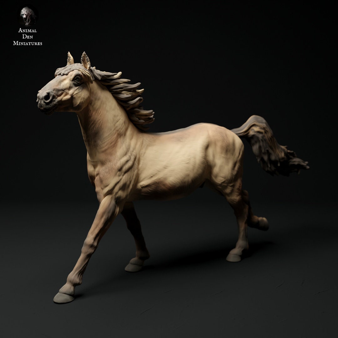 Konik Horse 1/24 Scale Realistic Animal Model 3D Printed - Etsy