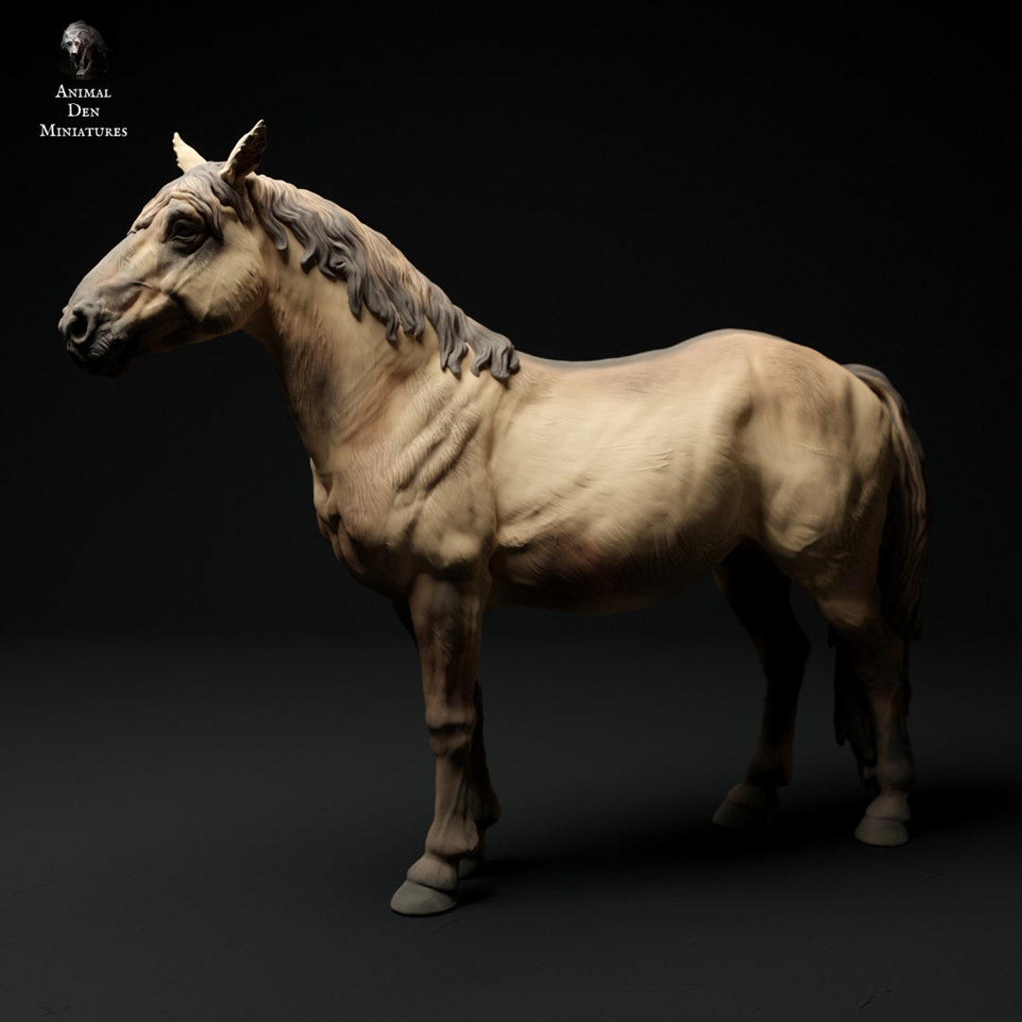 Konik Horse 1/24 Scale Realistic Animal Model 3D Printed | Decorative ...