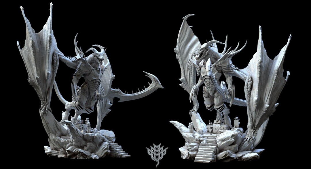 Dragonborn Giant | Miniature for Table Top Games | Resin 3D Printed ...