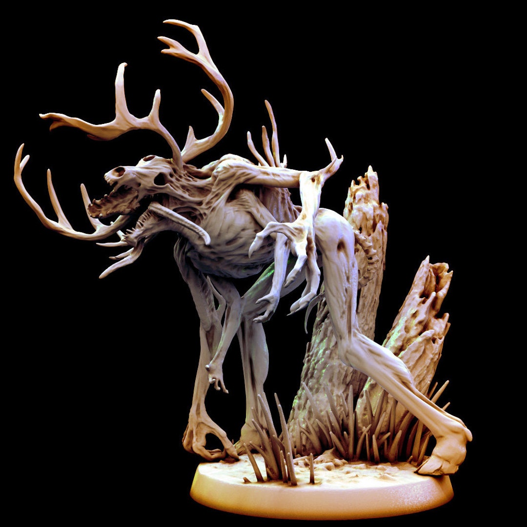 The Wendigo (3 Poses) 25mm Base | Miniature for Table Top Games | Resin ...