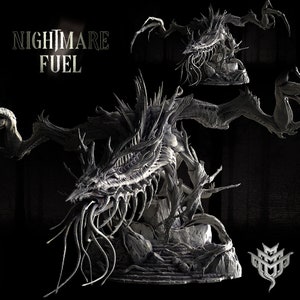 The Master Wendigo 100mm Base Miniature for Table Top Games Resin 3D ...