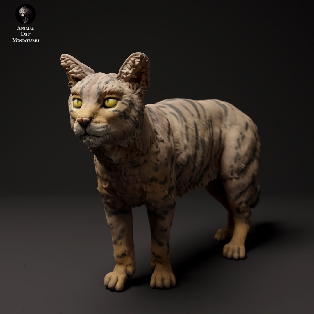 Scottish Wildcat 1/8 Scale Realistic Animal Model 3D Printed ...