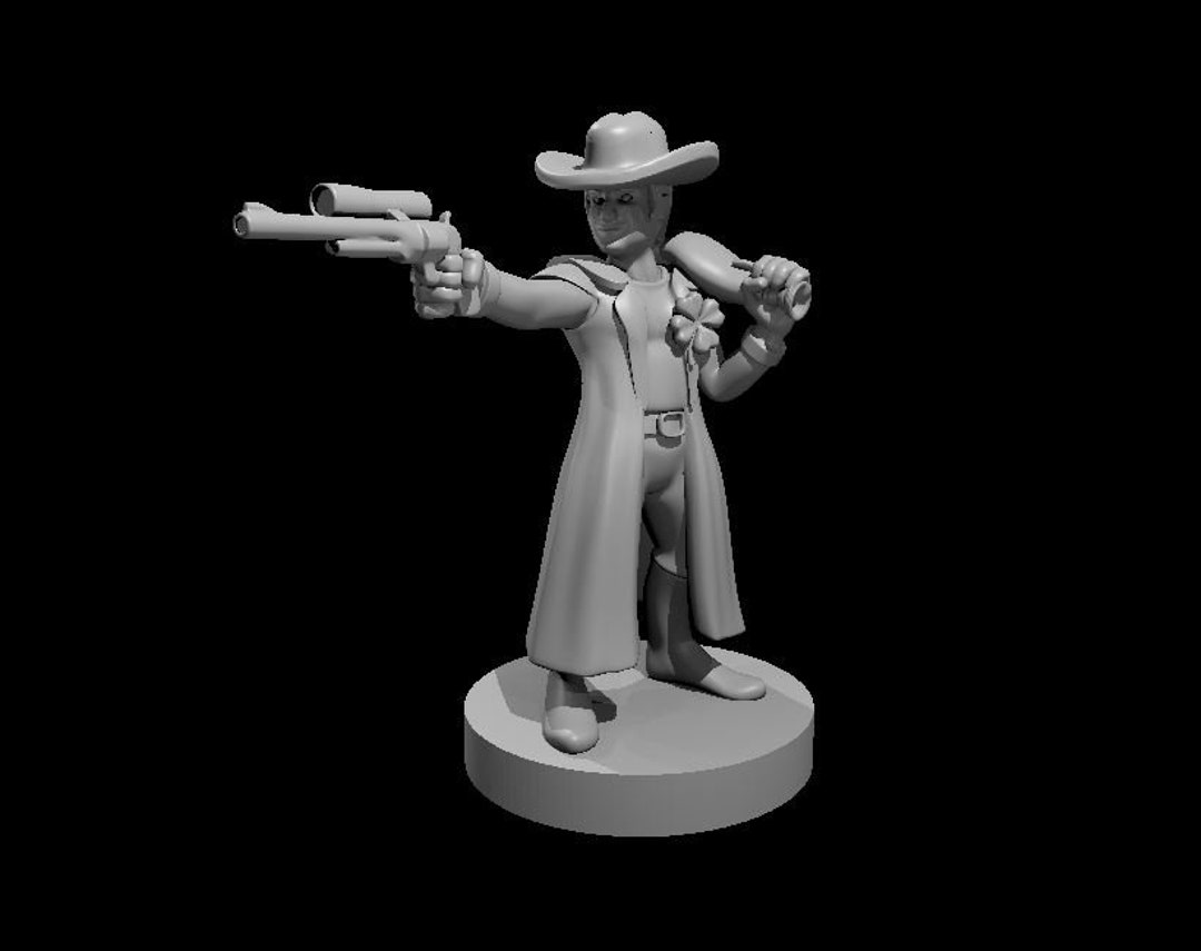 Halfling Gunslinger Miniature for Table Top Games : Resin 3D Printed ...