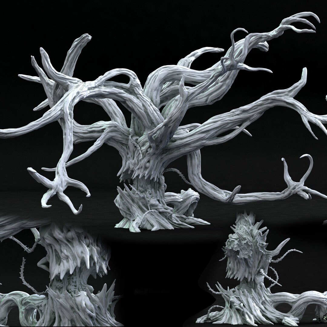 Terror Tree Blight (2 Poses) 100mm Base | Miniature for Table Top Games ...