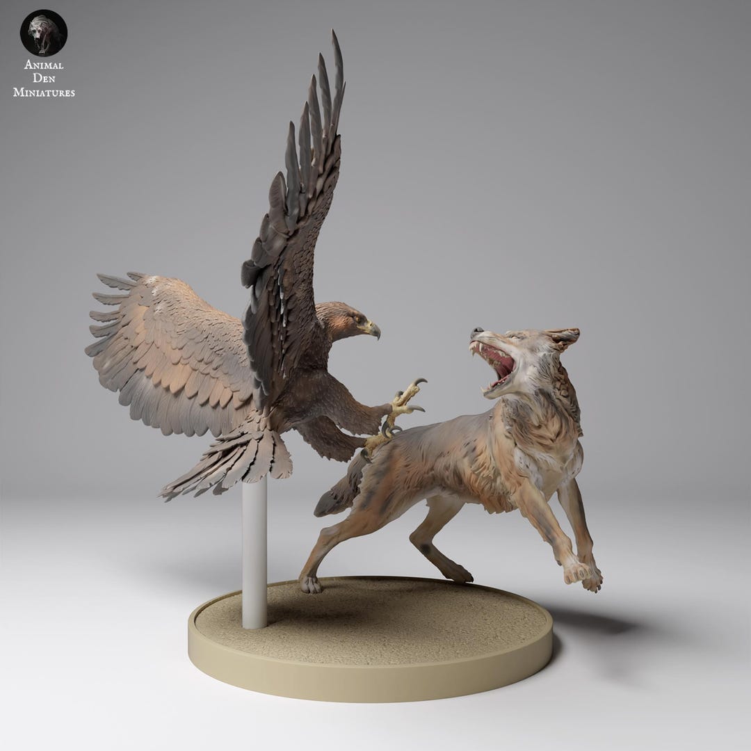 Golden Eagle 1/24 Scale Realistic Animal Model 3D Printed | Decorative ...