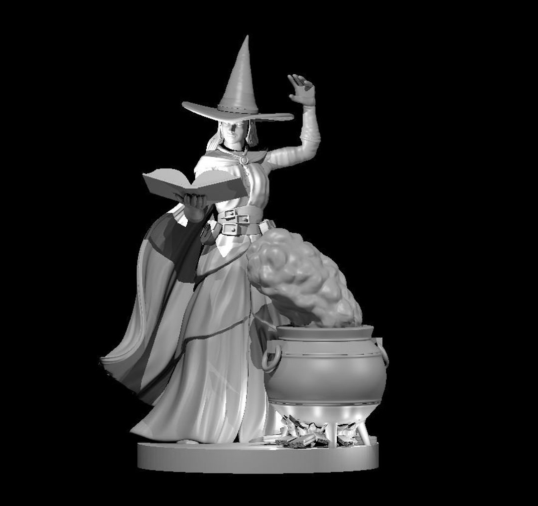 Tasha the Witch Queen Miniature for Table Top Games : Resin 3D Printed ...