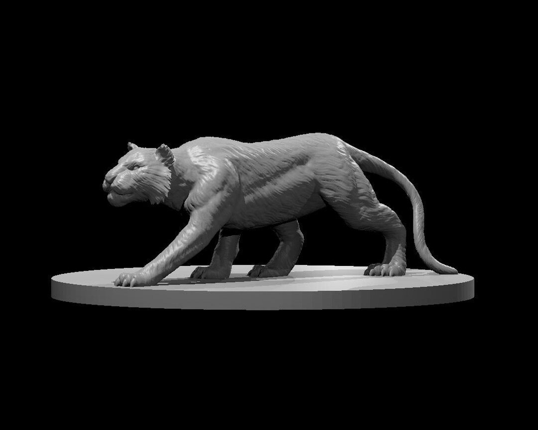 Tiger Miniature for Table Top Games : Resin 3D Printed Model - Etsy