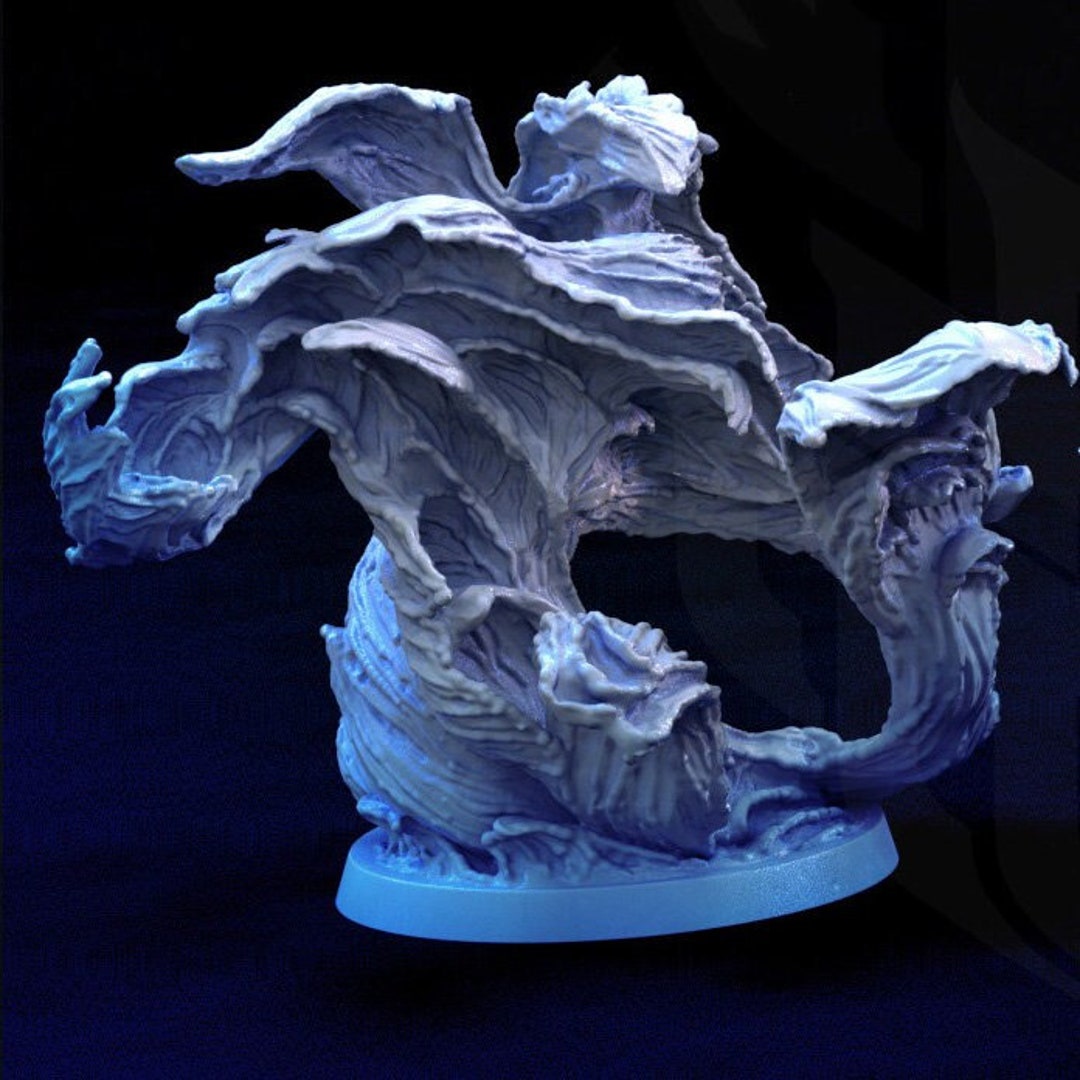 Water Elementals (2 Poses) 25mm, 50mm Base | Miniature for Table Top ...