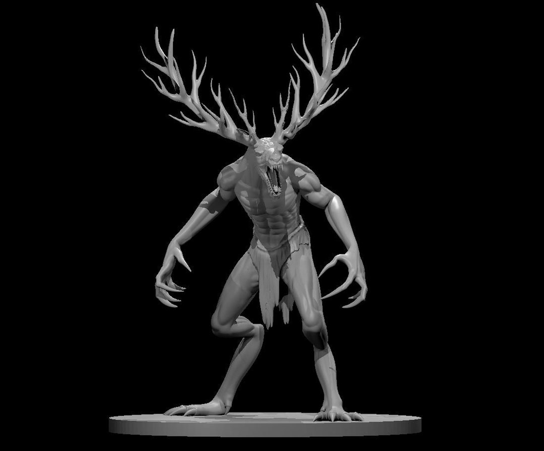 The Winter Horror Wendigo (50mm Base) | Miniature for Table Top Games ...