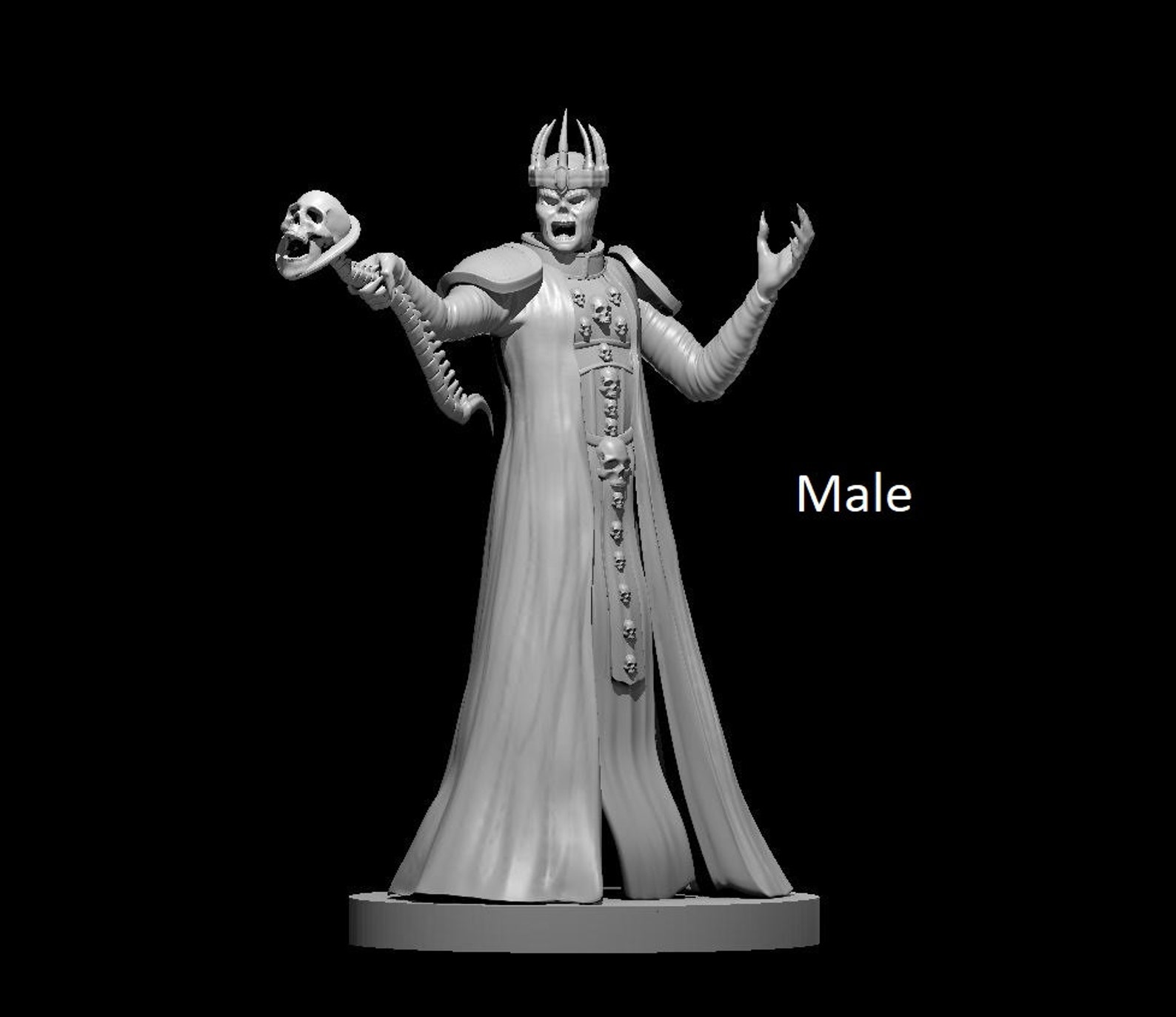 Lich Miniature for Table Top Games : Resin 3D Printed Model - Etsy